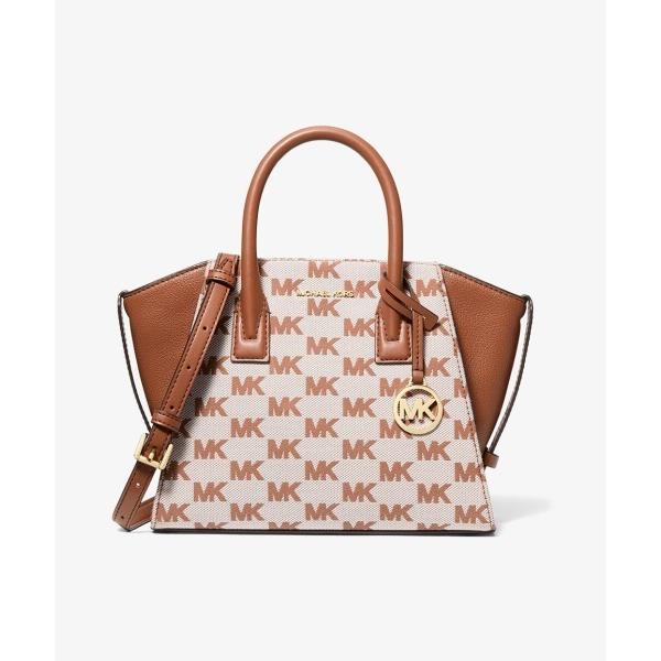 『セール実施中』ZOZO問い合わせ番号:91947148ショップ:MICHAEL KORS，マイケル・コースブランド:MICHAEL KORS，マイケルコース商品名:AVRIL ジャカード サッチェル スモール - MKシグネチャーカテゴリ...