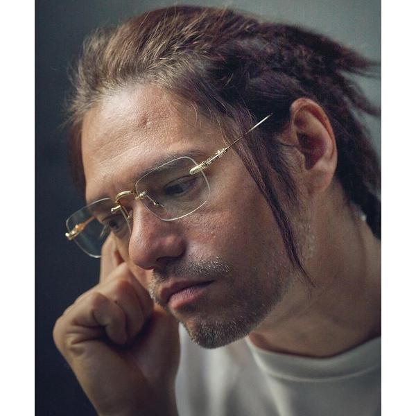 ZOZO問い合わせ番号:91947573ショップ:ONE DAY KMC，ワンデイケイエムシーブランド:ADAM PATEK，アダムパテック商品名:ADAMPATEK/engraving rimless glasses（彫金入りリムレスグラ...