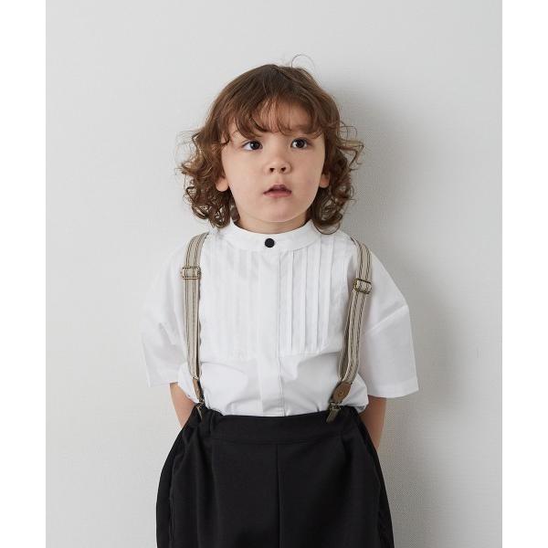 ZOZO問い合わせ番号:91977740ショップ:riziere，リジェールブランド:riziere，リジェール商品名:ノーアイロンバンドカラーピンタック半袖比翼シャツ（ボタン取り外し対応）カテゴリ:トップス>シャツ/ブラウスブランド...