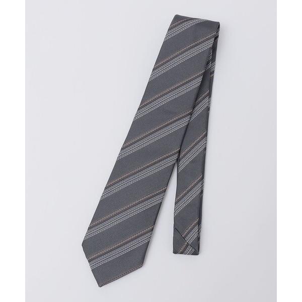 『セール実施中』ZOZO問い合わせ番号:91978932ショップ:SHIPS，シップスブランド:SHIPS，シップス商品名:Puccini: シルク ジャカード レップ ストライプ  タイカテゴリ:フォーマルスーツ/小物>ネクタイブラ...