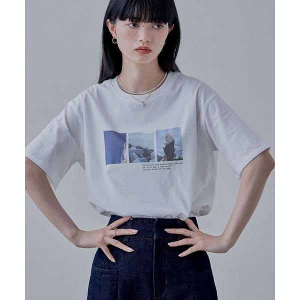 ZOZO問い合わせ番号:91979811ショップ:bflat，ビーフラットブランド:etoll.，エトル商品名:フォトプリントオーバーサイズTシャツカテゴリ:トップス>Tシャツ/カットソーブランド品番:et0530007669素材:綿...