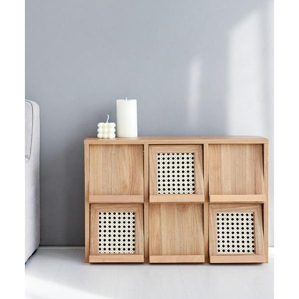 『タイムセール実施中』ZOZO問い合わせ番号:91982019ショップ:BELLUNA PLUS，ベルーナ プラスブランド:iellio，イエリオ商品名:＜MATKET B＞BENTANラタン調 / 6つ扉収納ラックカテゴリ:インテリア&g...