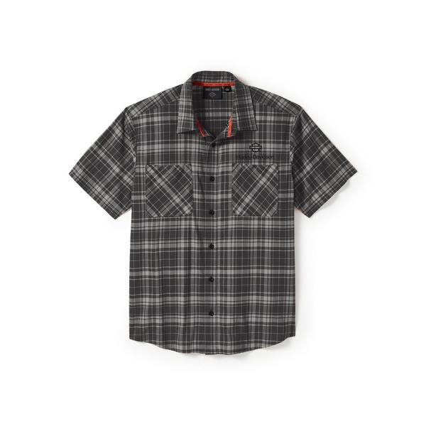 ZOZO問い合わせ番号:91982094ショップ:HARLEY-DAVIDSON，ハーレーダビッドソンブランド:Harley-Davidson，ハーレーダビッドソン商品名:H-D(R)TECH クールマックス(R)チェック半袖シャツカテゴリ...