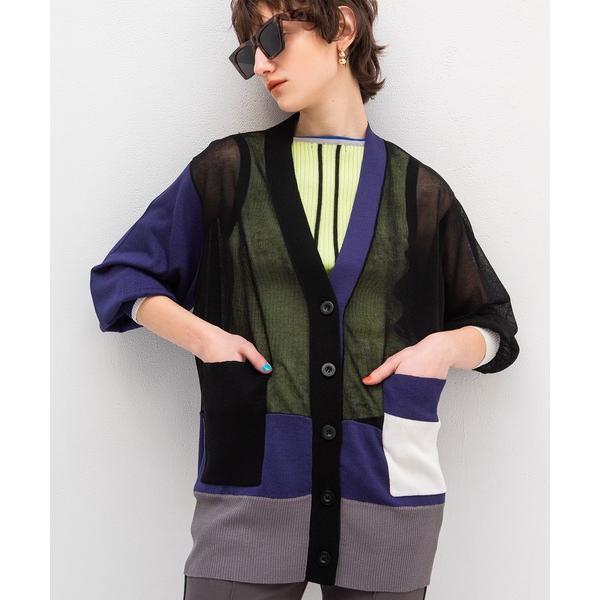 ZOZO問い合わせ番号:92013641ショップ:AULA AILA/AULA，アウラアイラ/アウラブランド:AULA AILA，アウラアイラ商品名:カラーブロックシアーカーディガンカテゴリ:トップス>カーディガン/ボレロブランド品番...