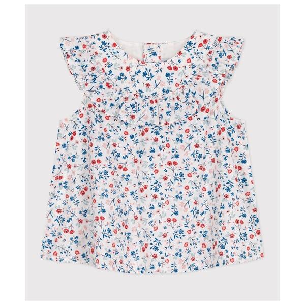 『セール実施中』ZOZO問い合わせ番号:92014108ショップ:PETIT BATEAU，プチバトーブランド:PETIT BATEAU，プチバトー商品名:フリルブラウスカテゴリ:トップス>シャツ/ブラウスブランド品番:A0CKQ素材...