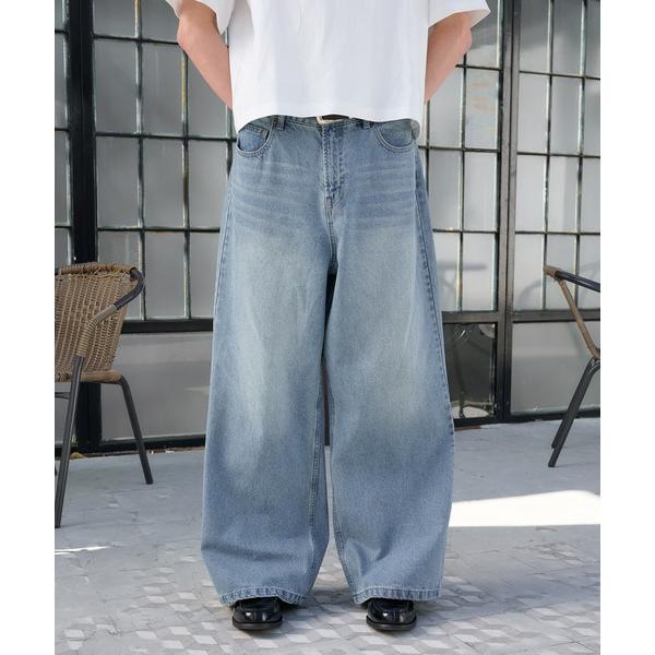 ZOZO問い合わせ番号:92014459ショップ:apres jour mignon，アプレジュールミニョンブランド:Regen Glanz，レーゲングランツ商品名:wide baggy denim pants/ワイドバギーデニムパンツカテ...