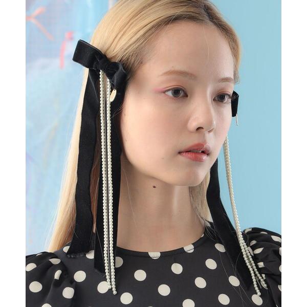 ZOZO問い合わせ番号:92014606ショップ:CAROLINA GLASER，カロリナ グレイサーブランド:CAROLINA GLASER，カロリナ グレイサー商品名:ベロアリボン ヘアクリップカテゴリ:ヘアアクセサリー>バレッタ...