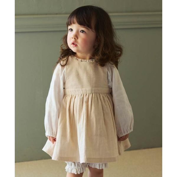 ZOZO問い合わせ番号:92014786ショップ:10mois，ディモワブランド:NAOMI ITO，ナオミイトウ商品名:【Hommage de NAOMI ITO】エプロンワンピース 70-90・80-100cmカテゴリ:ワンピース/ドレ...