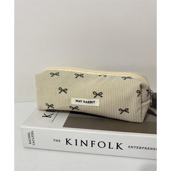 『タイムセール実施中』ZOZO問い合わせ番号:92015483ショップ:Mayree，メイリーブランド:Mignonjour，ミニョンジュール商品名:Mignonjour/リボンコーデュロイペンケース M2694カテゴリ:雑貨/ホビー&gt...