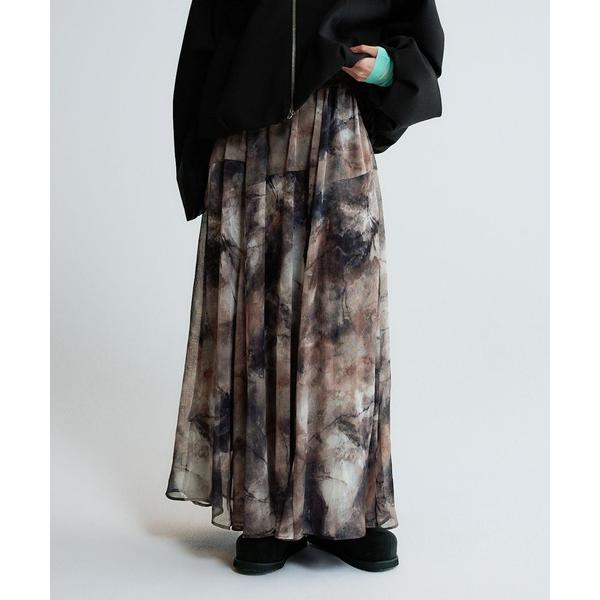 『タイムセール実施中』ZOZO問い合わせ番号:92016242ショップ:JEANASIS，ジーナシスブランド:JEANASIS，ジーナシス商品名:【選べる着丈・WEB一部店舗限定】ニュアンスプリントフレアスカートカテゴリ:スカート>ス...