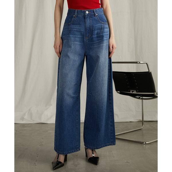 『タイムセール実施中』ZOZO問い合わせ番号:92017077ショップ:PRANK PROJECT，プランクプロジェクトブランド:PRANK PROJECT，プランクプロジェクト商品名:ドロップビジューデニムパンツ / Drop Jewel...