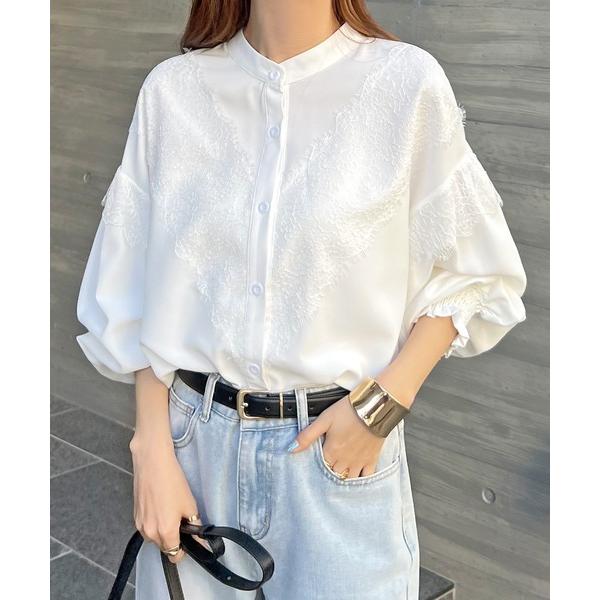 『タイムセール実施中』ZOZO問い合わせ番号:92017622ショップ:FUTIER LAND，フューティアランドブランド:Futier land，フューティアランド商品名:【4色展開】レースドッキングブラウスカテゴリ:トップス>シャ...