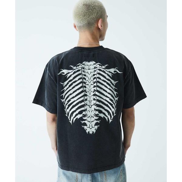 ZOZO問い合わせ番号:92018271ショップ:SUPPLIER，サプライヤーブランド:SUPPLIER，サプライヤー商品名:Tシャツ｜Vintage Wash Fire Bones Tee｜SUPPLIERカテゴリ:トップス>Tシ...