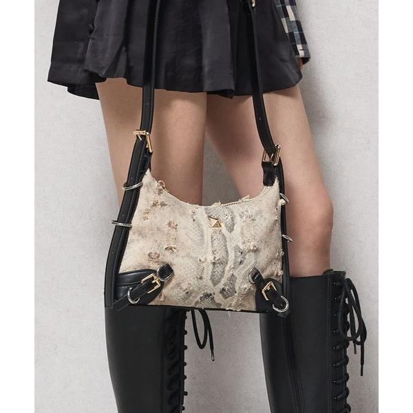 『タイムセール実施中』ZOZO問い合わせ番号:92048026ショップ:style code，スタイルコードブランド:jouetie，ジュエティ商品名:【jouetie/ジュエティ】ベルテッド　ヴィンテージクラッシュ　ミニショルダーバッグカ...