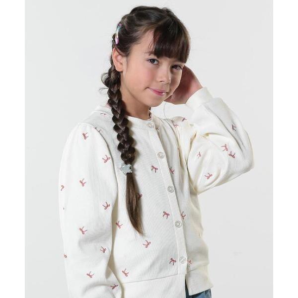 『タイムセール実施中』ZOZO問い合わせ番号:92048996ショップ:SHOO・LA・RUE，シューラルーブランド:SHOO・LA・RUE，シューラルー商品名:【130-150cm】リボン刺繍カーディガンカテゴリ:トップス>カーディ...