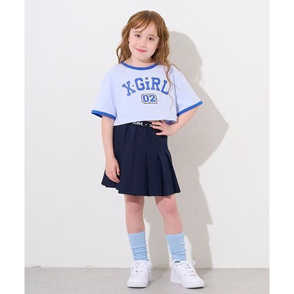 『セール実施中』ZOZO問い合わせ番号:92049283ショップ:X-girl Stages，エックスガール ステージスブランド:X-girl Stages，エックスガールステージス商品名:ショート丈半袖T＆プリーツスカートセットカテゴリ:...