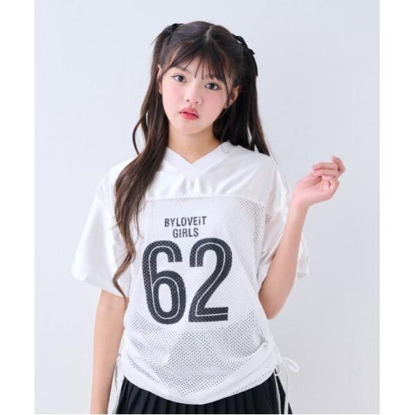 『セール実施中』ZOZO問い合わせ番号:92049298ショップ:NARUMIYA ONLINE，ナルミヤ オンラインブランド:by LOVEiT，バイラビット商品名:【ニコ☆プチ・Cuugal掲載】ガーリーナンバーTシャツカテゴリ:トップ...