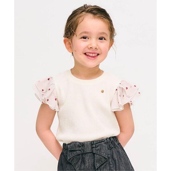 『セール実施中』ZOZO問い合わせ番号:92049452ショップ:F.O.Online Store，エフオーオンラインストアブランド:apres les cours，アプレレクール商品名:【ジュニア対応】ワッフルレース・フリル半袖Tシャツカ...