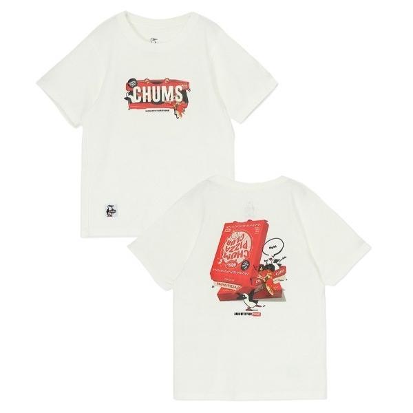 『タイムセール実施中』ZOZO問い合わせ番号:92051164ショップ:H.L.N.A，エイチエルエヌエーブランド:CHUMS，チャムス商品名:【CHUMS】 Kids CHUMS Pizza Box T-Shirt キッズ チャムス ピザ...