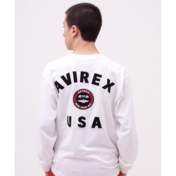 ZOZO問い合わせ番号:92051568ショップ:AVIREX，アヴィレックスブランド:AVIREX，アヴィレックス商品名:VARSITY LOGO LONGSLEEVE T-SHIRT / バーシティ ロゴ 長袖Tシャツ / AVIREX...