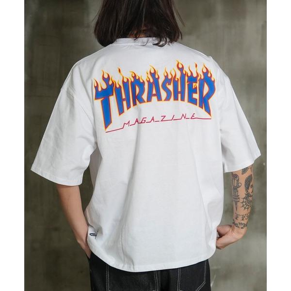 『タイムセール実施中』ZOZO問い合わせ番号:92053751ショップ:THRASHER by RIFFLEPAGE，スラッシャー バイ リフルページブランド:THRASHER，スラッシャー商品名:FLAME LOGO S/S T-SHIR...