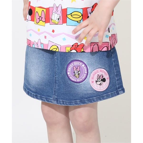 ZOZO問い合わせ番号:92054766ショップ:BABYDOLL，ベビードールブランド:Disney，ディズニー商品名:ディズニー ワッペン スカート 0303Kカテゴリ:スカート>デニムスカートブランド品番:DIS-ワッペンSK0...