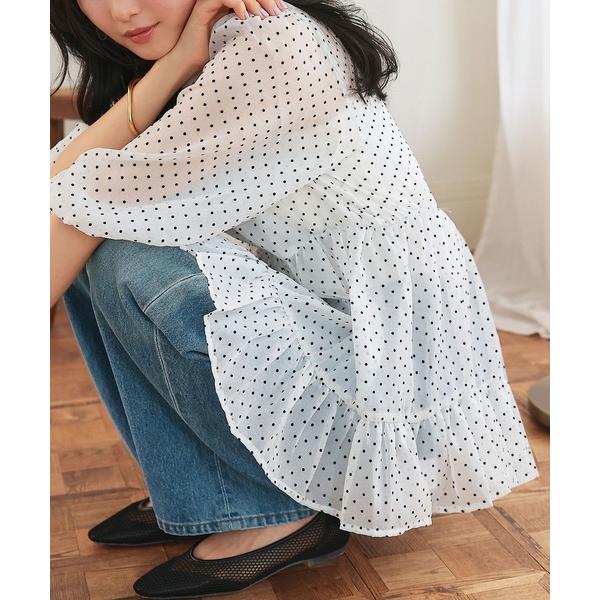 ZOZO問い合わせ番号:92055009ショップ:kobelettuce，コウベレタスブランド:KOBE LETTUCE，コウベレタス商品名:シアードットティアードブラウスカテゴリ:トップス>シャツ/ブラウスブランド品番:C7360素...