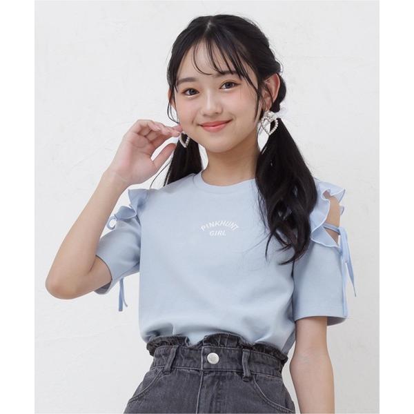 『タイムセール実施中』ZOZO問い合わせ番号:92055931ショップ:BABYDOLL，ベビードールブランド:PINKHUNT，ピンクハント商品名:PINKHUNT ピンクハント プリーツフリル袖 Tシャツ 0521Kカテゴリ:トップス&...