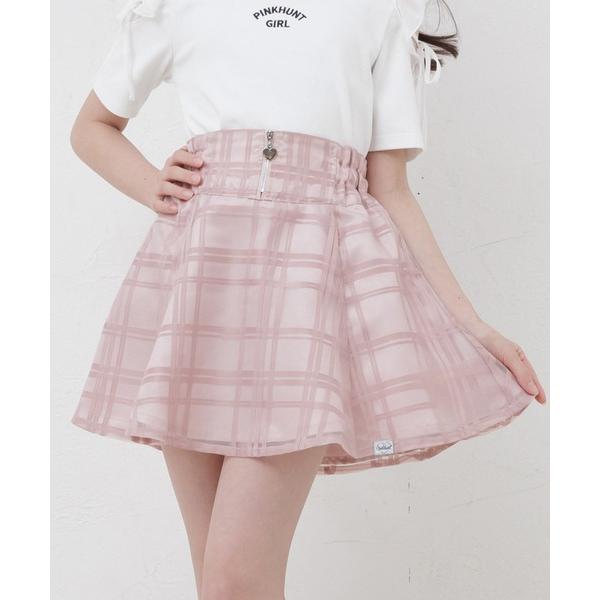 『タイムセール実施中』ZOZO問い合わせ番号:92055933ショップ:BABYDOLL，ベビードールブランド:PINKHUNT，ピンクハント商品名:PINKHUNT ピンクハント シアーチェックフレア スカート 0527Kカテゴリ:スカー...