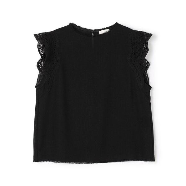 ZOZO問い合わせ番号:92056366ショップ:TOMORROWLAND，トゥモローランドブランド:BALLSEY，ボールジィ，TOMORROWLAND，トゥモローランド商品名:ポリエステルレーヨンカラミ レーススリーブブラウスカテゴリ:...