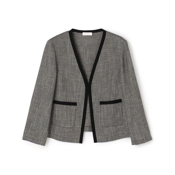 ZOZO問い合わせ番号:92056367ショップ:TOMORROWLAND，トゥモローランドブランド:BALLSEY，ボールジィ，TOMORROWLAND，トゥモローランド商品名:ポリエステルレーヨンカラミ Vカラージャケットカテゴリ:ジャ...