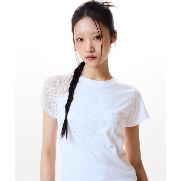 『セール実施中』ZOZO問い合わせ番号:92056544ショップ:hype2k，ハイプツーケーブランド:LUVISTRUE，ラヴイズトゥルー商品名:IM LACE POINT TEEカテゴリ:トップス>Tシャツ/カットソーブランド品番...