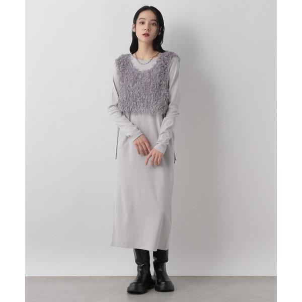 『タイムセール実施中』ZOZO問い合わせ番号:92088870ショップ:LOWRYS FARM，ローリーズファームブランド:LOWRYS FARM，ローリーズファーム商品名:フェザーベスト2Pワンピース 320129カテゴリ:ワンピース/ド...