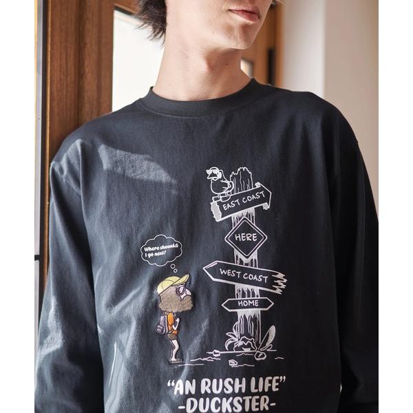 『セール実施中』ZOZO問い合わせ番号:92089755ショップ:go slow caravan，ゴースローキャラバンブランド:go slow caravan，ゴースローキャラバン商品名:Duckster/ダックスター　吸水速乾天竺 刺繍L...