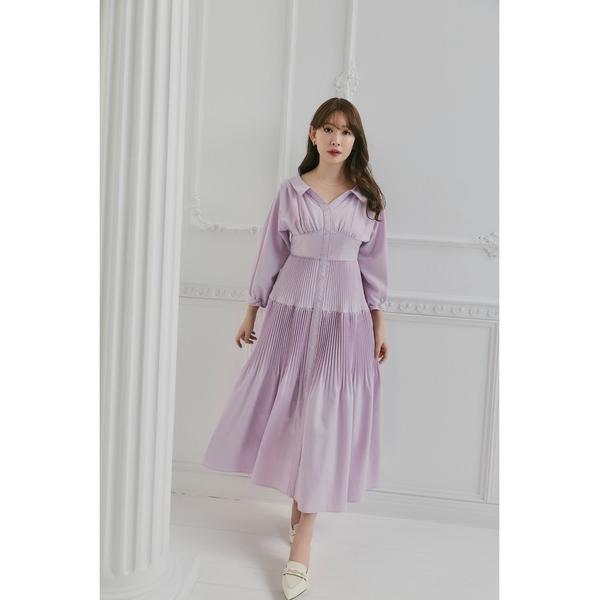 ZOZO問い合わせ番号:92120198ショップ:Her lip to，ハーリップトゥブランド:Her lip to，ハーリップトゥー商品名:Pleated Open Shirt Dressカテゴリ:ワンピース/ドレス>ワンピースブラ...