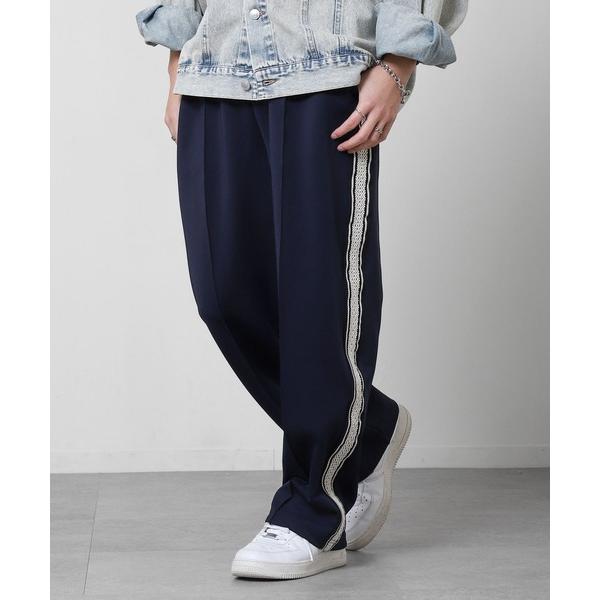 ZOZO問い合わせ番号:92151214ショップ:ZIP FIVE，ジップファイブブランド:CORISCO，コリスコ，ZIP FIVE，ジップファイブ商品名:【CORISCO】 エステル テープ使い トラックパンツ / ライン柄カテゴリ:パ...