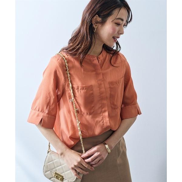 『タイムセール実施中』ZOZO問い合わせ番号:92151522ショップ:SMILE LAND，スマイルランドブランド:SMILE LAND，スマイルランド商品名:ストライプ柄シアーシャツ＜大きいサイズ有＞【OtonaSMILE】カテゴリ:ト...