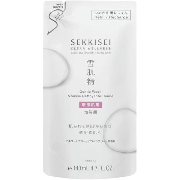 ※このアイテムは返品・交換対象外商品です。コスメ商品ZOZO問い合わせ番号:92152761ショップ:コーセー，コーセーブランド:雪肌精，セッキセイ商品名:雪肌精 クリアウェルネス ジェントル ウォッシュ (つめかえ用)140mLカテゴリ:...