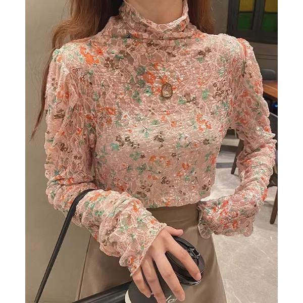 『タイムセール実施中』ZOZO問い合わせ番号:92183296ショップ:CELENA，セレナブランド:CELENA BEATS，セレナビーツ商品名:花柄 メローシャーリング レース シアートップスカテゴリ:トップス>Tシャツ/カットソ...