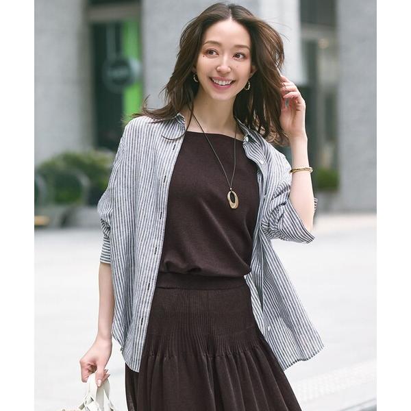 ZOZO問い合わせ番号:92184336ショップ:23区，ニジュウサンクブランド:23区 S，ニジュウサンクチイサイサイズ，23区，ニジュウサンク商品名:LIBECO ベーシック シャツカテゴリ:トップス>シャツ/ブラウスブランド品番...