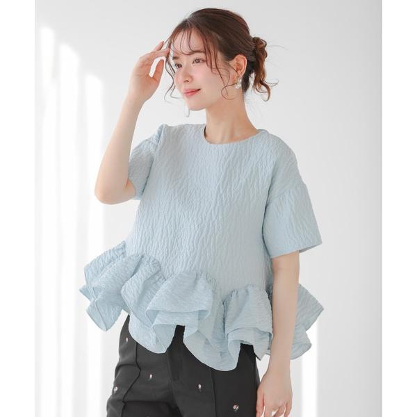 『タイムセール実施中』ZOZO問い合わせ番号:92216137ショップ:Fit more，フィットモアブランド:Fit more，フィットモア商品名:カーブフリルジャガードトップスカテゴリ:トップス>その他トップスブランド品番:f1t...