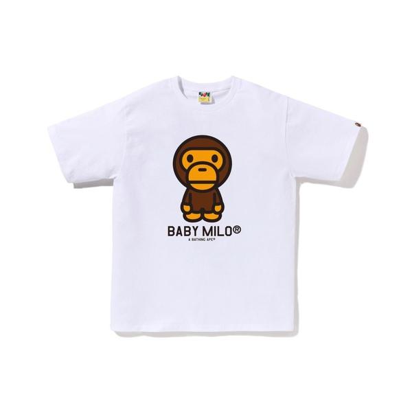 ZOZO問い合わせ番号:92216307ショップ:A BATHING APE，ア ベイシング エイプブランド:A BATHING APE，アベイシングエイプ商品名:BABY MILO TEEカテゴリ:トップス>Tシャツ/カットソーブラ...