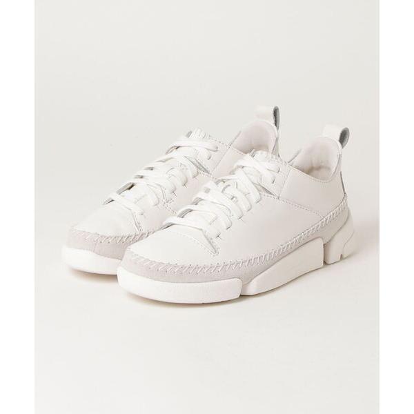 ZOZO問い合わせ番号:92217000ショップ:Clarks，クラークスブランド:Clarks，クラークス商品名:Trigenic2Tact. / レディーストライジェニック2タクト（ホワイトレザー）カテゴリ:シューズ>スニーカーブ...
