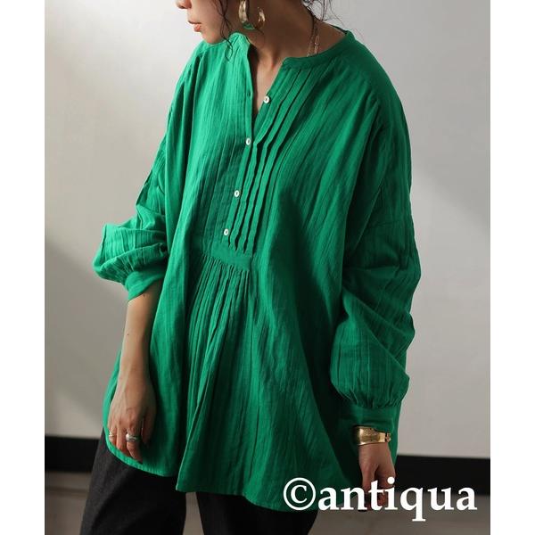 ZOZO問い合わせ番号:92217490ショップ:antiqua，アンティカブランド:antiqua，アンティカ商品名:プルオーバーブラウスカテゴリ:トップス>シャツ/ブラウスブランド品番:IYA-00059素材:綿100%原産国:I...