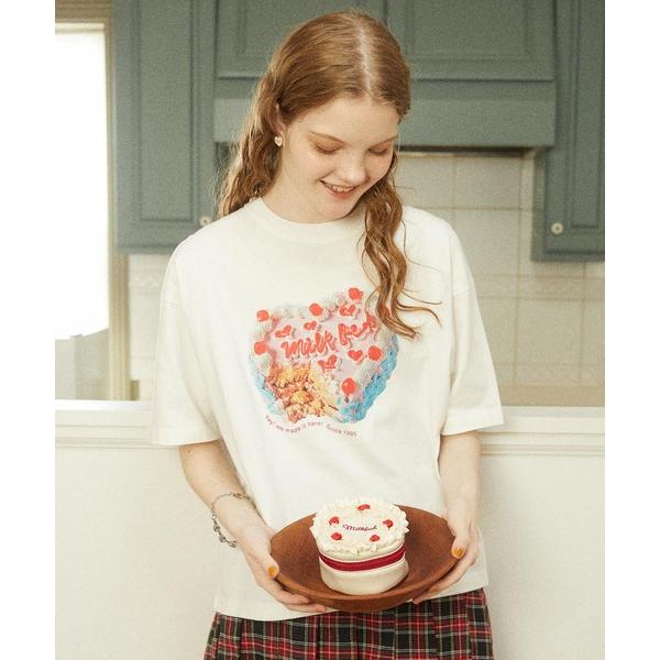 『セール実施中』ZOZO問い合わせ番号:92218553ショップ:MILKFED.，ミルクフェドブランド:MILKFED.，ミルクフェド商品名:ANNIVERSARY CAKE WIDE S/S TEEカテゴリ:トップス>Tシャツ/カ...