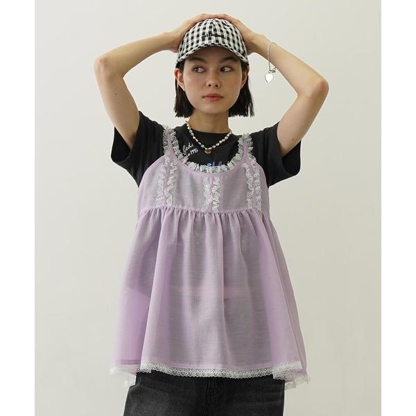 『タイムセール実施中』ZOZO問い合わせ番号:92218582ショップ:MILKFED.，ミルクフェドブランド:MILKFED.，ミルクフェド商品名:SHEER LACE CAMISOLEカテゴリ:トップス>キャミソールブランド品番:...