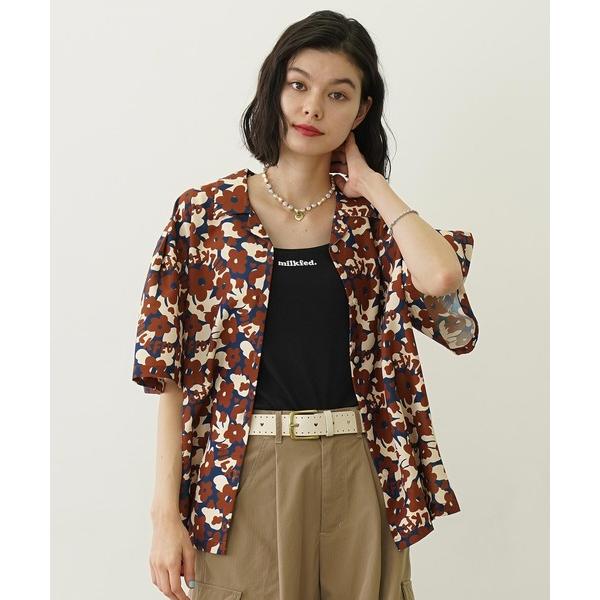 『セール実施中』ZOZO問い合わせ番号:92218586ショップ:MILKFED.，ミルクフェドブランド:MILKFED.，ミルクフェド商品名:FLORAL ALL OVER PATTERN SHIRTカテゴリ:トップス>シャツ/ブラ...