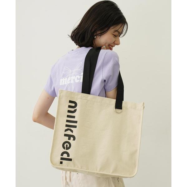 ZOZO問い合わせ番号:92218619ショップ:MILKFED.，ミルクフェドブランド:MILKFED.，ミルクフェド商品名:CUT OUT LOGO PIPING TOTEカテゴリ:バッグ>トートバッグブランド品番:1032520...