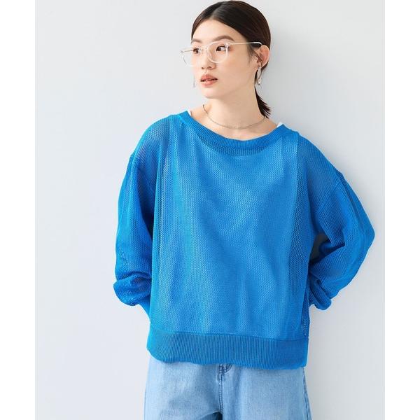 『タイムセール実施中』ZOZO問い合わせ番号:92219652ショップ:cross marche，クロスマルシェブランド:CROSS FUNCTION，クロスファンクション商品名:《洗える》エブ楽 クラフトメッシュニットアンサンブル【CF/...