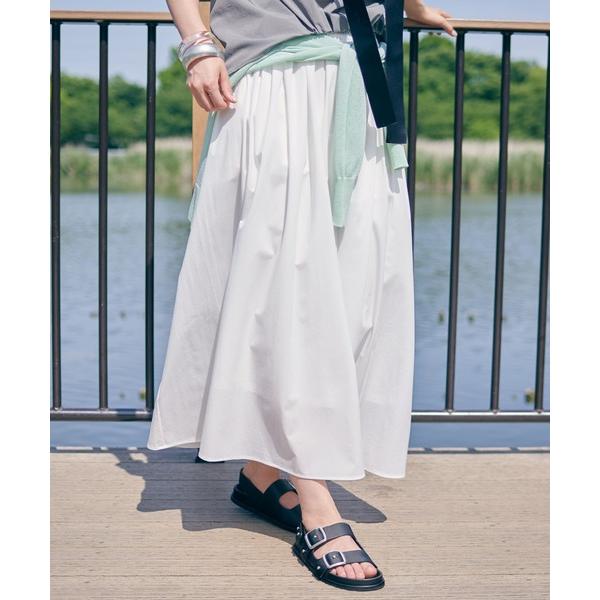 『タイムセール実施中』ZOZO問い合わせ番号:92219695ショップ:cross marche，クロスマルシェブランド:CROSS FUNCTION，クロスファンクション商品名:《撥水 / UV》ハジクションタックギャザーロングスカート【...